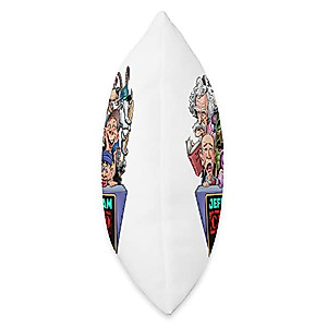 JEFF DUNHAM Hartford, CT (2023) Throw Pillow, 18x18, Multicolor