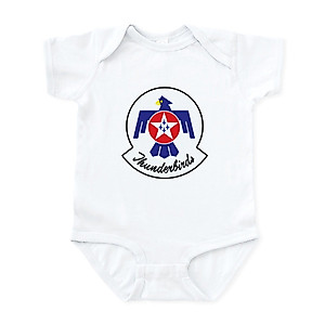 CafePress U.S. Air Force Thunderbirds Baby Light Bodysuit Cute Infant Bodysuit Baby Romper Cloud White