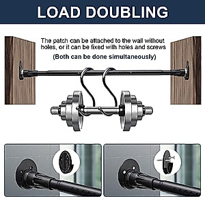 Shower curtain rod，Black shower curtain rods No Drilling Expandable Spring Loaded Curtain Tension Rod Adjustable 43 to 73 inch doesn't rust