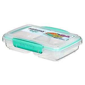 Sistema 11.8 Ounce Small Split Storage Container (Colors may vary)