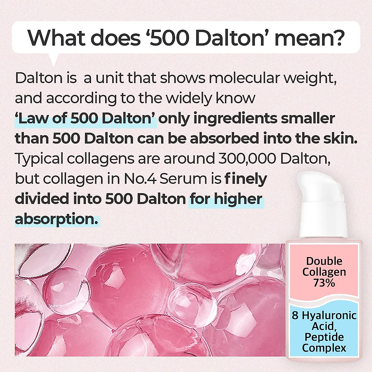 numbuzin No.4 Collagen 73% Pudding Serum | Pudding Serum for Wrinkles, Aging, Dull, Loose Skin, Ultra-Low Molecular Collagen, Elastin, Hyaluronic Acid, Niacinamide | Korean Skin Care | 1.69 Fl Oz