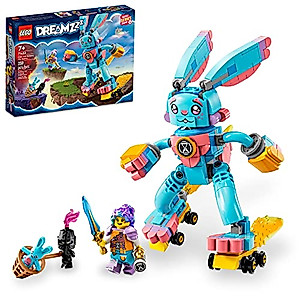LEGO DREAMZzz Izzie and Bunchu The Bunny Building Toy Set, 2 Ways to Build Bunchu The Bunny, includes Grimspawn and Izzie Minifigures, Gift for Kids Ages 7 and Up, 71453