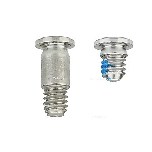 Padarsey Pentalobe Bottom Case Screws +4 Pack Rubber Case Feet+ Pentalobe Screwdriver Compatible for MacBook Retina 13” with Touch Bar A1706, A1989 and A2159 (Silver)