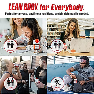 Lean Body Ready-to-Drink Chocolate Protein Shake, 40g Protein, Whey Blend, 0 Sugar, Gluten Free, 22 Vitamins & Minerals, LABRADA, 17 Fl Oz (Pack of 12)