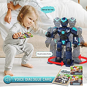 FUUY Large Smart Robot Toy for Boy and Girls 17inch Interactive Robots Kids Toys with Voice Control & Gesture Sensing Programmable Music LED Dance Moonwalk Birthday Gift Present Kid 3 4 5 6 7 8-12