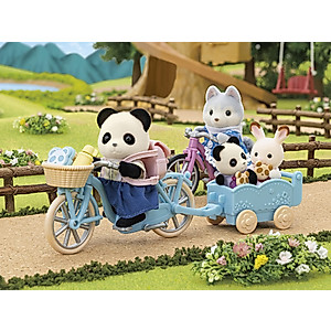Calico Critters Pookie Panda Girl's Cycle & Skate Set, Dollhouse Playset with Figure and Accessories