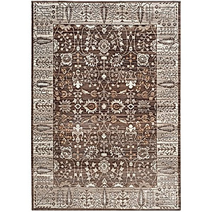 SAFAVIEH Empire Collection 9'6" x 13'6" Ivory / Light Grey EM414C Handmade Traditional European Premium Wool Area Rug