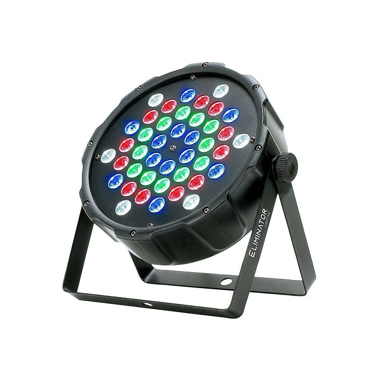 Eliminator 42x1W LED Fixture with 25-Degree Beam Angle (LP 42 RGBW) Black