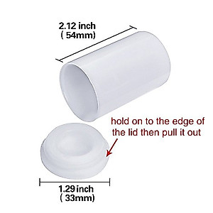 CTKcom 35MM Film Canisters(24 pack)- Tight Sealing Lids on All Canisters for Travel or Small Storage and Geocaching, 24 pack(Clear)