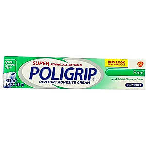 Super Poligrip Free Cream 1X2.4Oz/68G_Us (Pack of 1)