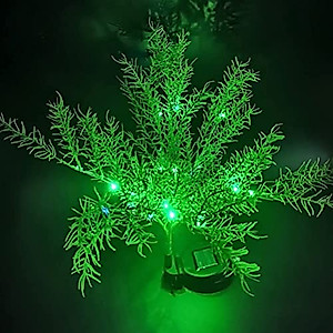 Solar Garden Lights Solar Garden Light Tree Outdoor: Garden Patio Yard and Decorative Sun Flickering Tree Led Stake Light Flower for 2 Pieces