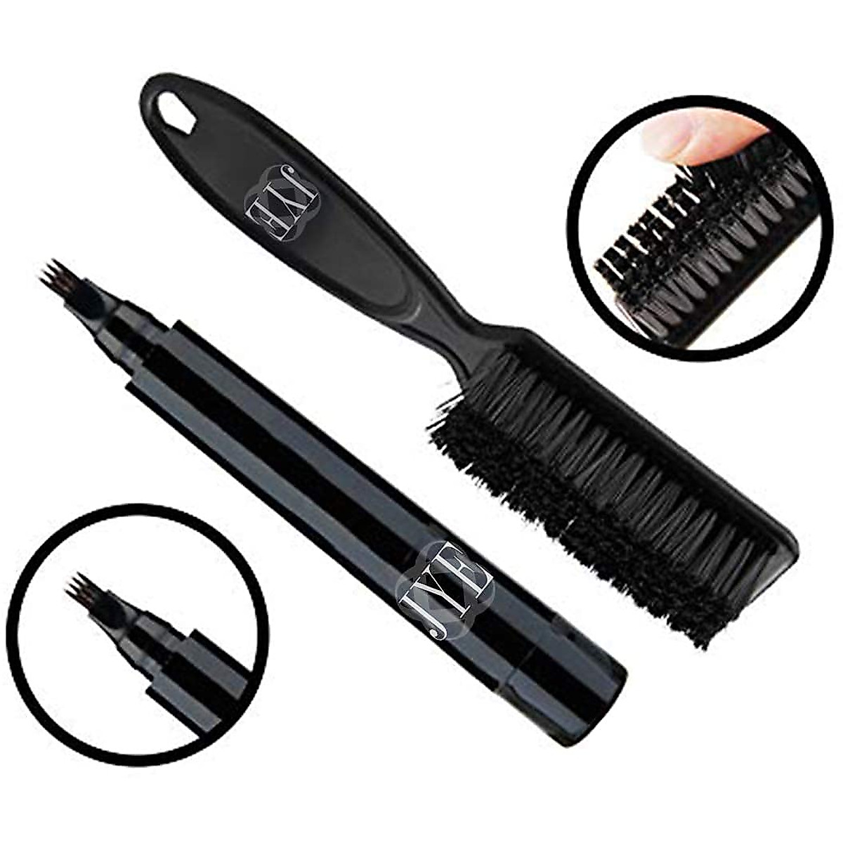 JYE Pen for beard, mustache or eyebrows, waterproof, long lasting, black pen filler