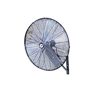 K Tool International 77732; 30” Oscillating Wall Mounted Industrial Fan; Perfect Fan to Cool a Shop, Patio, or Barn, 3 Speed Motor, 6 Foot Power Cord, 7,930 Max CFM, Mounting Hardware included, Black