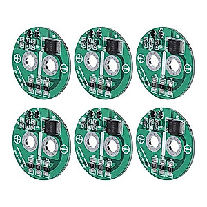 Diyeeni 6Pcs Super Capacitor Protection Board, 2.5V Super Capacitor Battery, Capacitor Protection Board Module, Protects Capacitor from Exceeding The Limiting Voltag