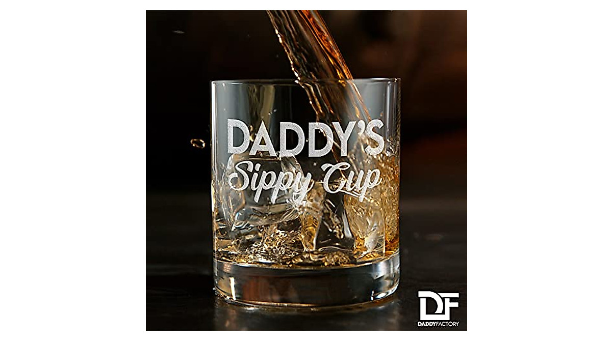 Daddy's Sippy Cup Whiskey Glass - Perfect Gift for New Dads