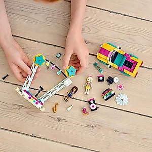 LEGO Friends Andrea’s Car & Stage Playset 41390 Building Kit, Includes a Toy Car and a Toy Bird (240 Pieces)