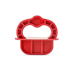 QWORK Deck Board Jig, 12 Pcs 1/4" Gap Deck Board Spacer Rings for Pressure Treated, Composite, PVC, Plank