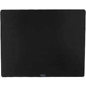 Joseph Joseph Worktop Saver Glass Cutting Board and Serving Board Heat Resistant, 15.8-in x 19.7-in, Black