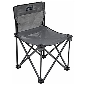 ALPS Mountaineering Adventure Folding Camping Chairs - Durable Mesh Fabric Over Powder Coated Aluminum with Simple Compact Design and Shoulder Carry Bag, Charcoal