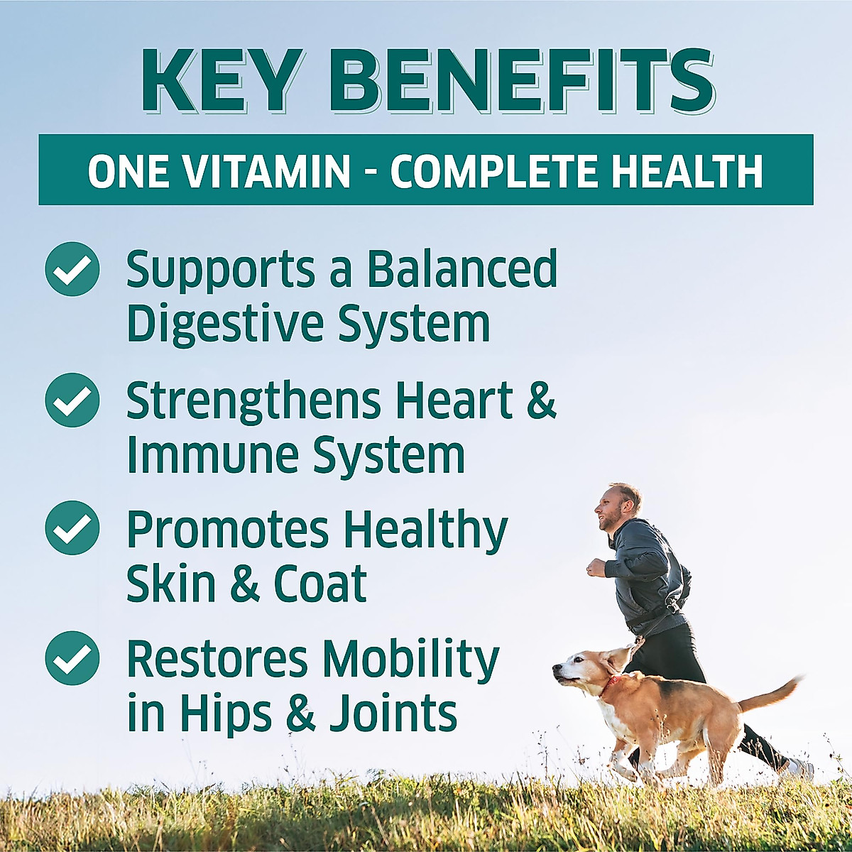 Dog Multivitamin - Dog Vitamins and Supplements - Digestive Enzymes & Probiotics - Probiotics for Dogs - for Skin and Coat Allergies - Immune System & Overall Health - 120 Soft Chew Dog Treats