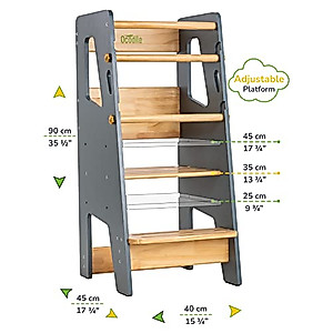 Ocodile Toddler Standing Tower - Safer Than a Step Stool, Perfect Place for Stepping Up and Learning New Skills - Ideal Helper for Little Kids in The Kitchen