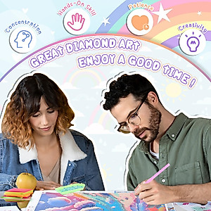 IPISSOI DIY 5D Angel Girl Diamond Painting Kits for Adults Full Round Drill Lady Diamond Art Painting Gem Art Craft for Home Wall Decor Gift 12 x 16 Inch