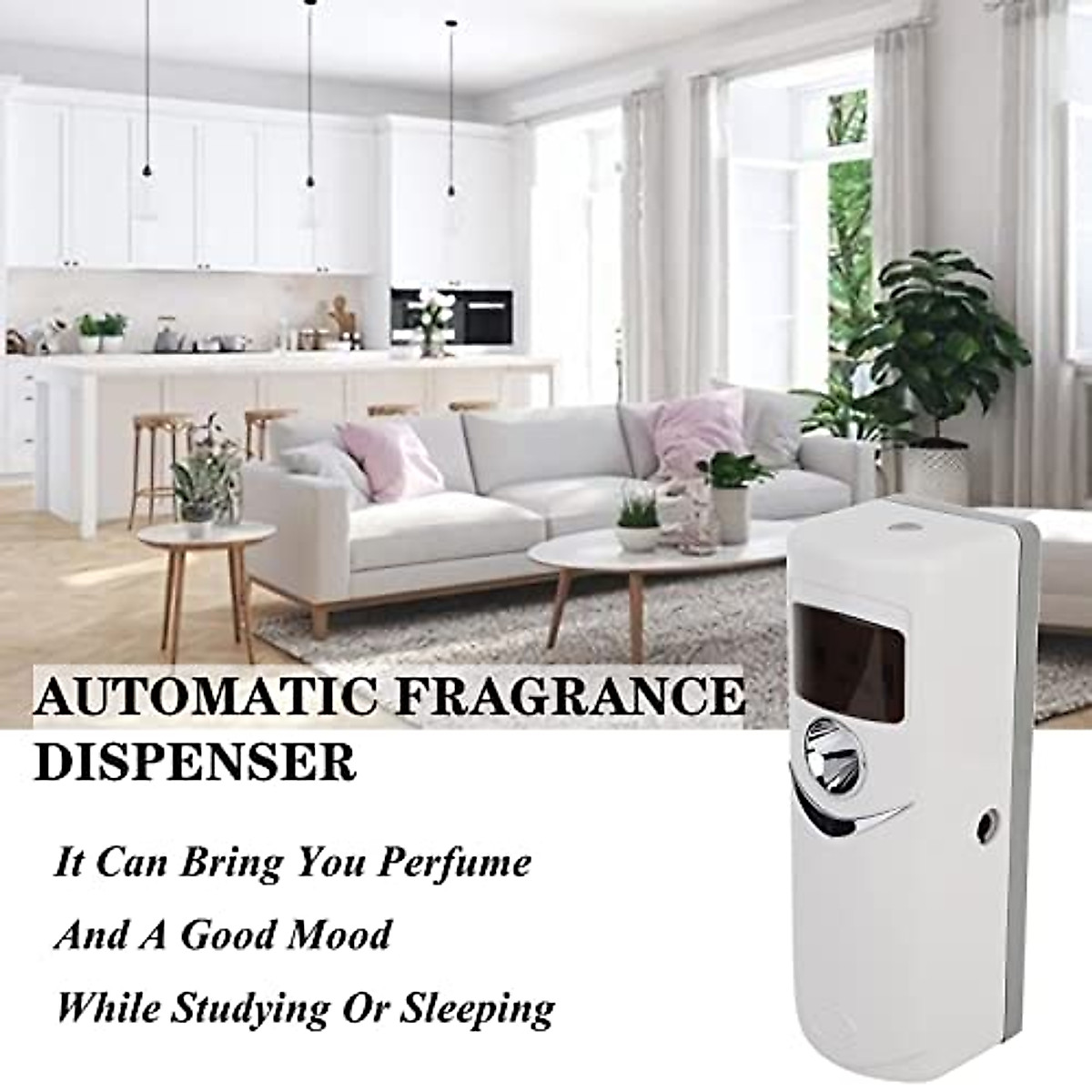 Air Fresher Dispenser, Electric Aroma Dispenser, Desktop 4 Time Settings Wall Mounted for Office Bedroom Home Livingroom
