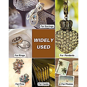 CATIFLIN Earring Organizer Travel Jewelry Case Container Transparent Jewelry Storage Book for Bracelet, Ring, Necklace, Stud, pin (96 Grids + 100 Small Thicken PVC Zipper Bags, Turquoise)