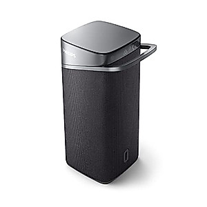 PHILIPS S3505 Wireless Bluetooth Speaker with Bold Sound, Kvadrat Speaker Fabric, Up to 10 Hours Playtime, IPX7 Waterproof, Shower Ready, Small Size, Gray