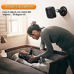 Blink Camera mounts for Blink Home Security Camera Blink Outdoor Indoor Camera Blink XT Blink XT2 Camera 360° Degree Adjustable, Fits Blink Camera Add On Accessories(3 Pack, Black)