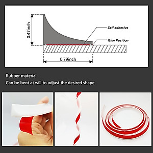 DMHMXZ 78-Inch Shower Threshold Dam Barrier, Self-Adhesive Foldable Shower Water Guard, Easy to Separate Dry and Wet (78-inch White)