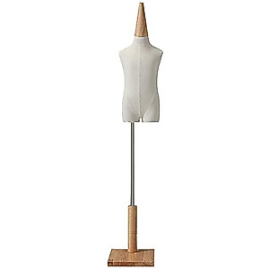 Tailors Dummy 2-9 Years Kids Mannequin Body |Tailors Dummy with Adjustable Wooden Base for Clothing Dress Display Dressmakers Dummy