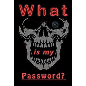 What is My Password?: Skull Password Keeper | Ideal Gift Organizer with Alphabetical Tabs | Site Name | Web Address | Username | Website Log Book