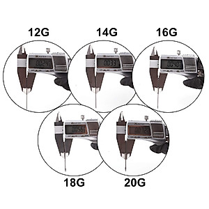 Ear Nose Piercing Needles - 50pcs Mix body piercing needles 12g.14g.16g.18g.20g Individualized Package for Piercing Needle Supplies Piercing Kit