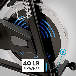 EFITMENT Indoor Cycle Bike, Magnetic Cycling Trainer Stationary Exercise Bike w/ 40 lb Chromed Flywheel, Belt Drive and LCD Monitor with Ipad/Tablet Holder- IC031