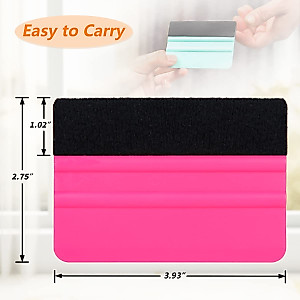 Squeegee for Vinyl - 2Pack Felt Squeegee Tool, Craft Adhesive Vinyl Cricut Scraper for Car Film Wrap, Sign Making, DIY Crafting, Window