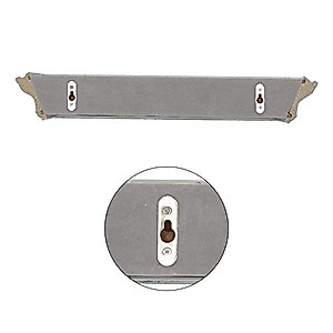 Eitida Wall-Mounted Wood Floating Display Shelves with Spotlight, Set of 2 for Entrance, Kitchen, Bedroom, Living Room Storage and Decor, Gray.(Battery Not Included)