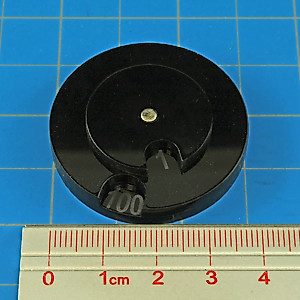 LITKO Circle Combat Dials | Wound Health Tracker | Life Counter | Tabletop Games | Collectible Card Games | Living Card Games | Role Playing | RPG | 0-100 (Black)