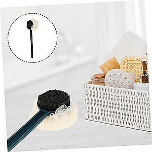 Beavorty Bath Ball Bath Brush Bath Cleaner Brush Bath Scrubber Bath Loofah Body Exfoliating Brush Back Scrubber for Shower Bath Body Brush Bathroom Brush Two-in-one Scrub Bath Tool Back Pad