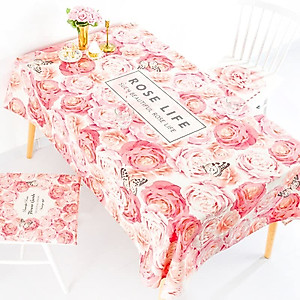 Nordic Ins Rose Flower Tablecloth Small Fresh Coffee Table Table Cover Household Rectangular Table Cover A11 140x210cm