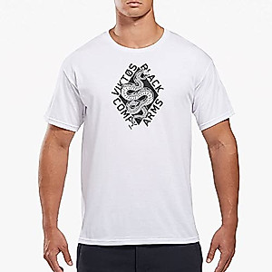 VIKTOS Men's Diamond Front Tee T-Shirt, White, Size: XX-Large