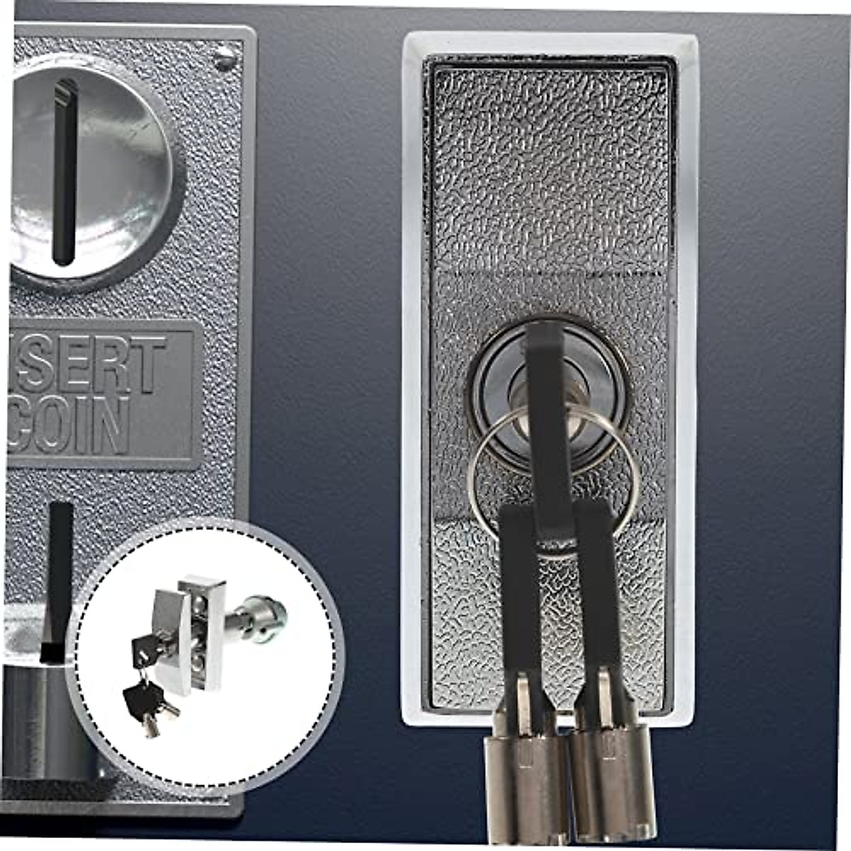 SOLUSTRE Automatic Vending Machine Lock Candy Machine Locking Bar Machine Lock Tool Gumball Machine Lock Soda Machine Lock Shed Door Lock Machine Lock Coin Zinc Alloy Snack Machine