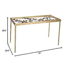 Safavieh Home Collection Rosalia Butterfly Desk, Antique Gold