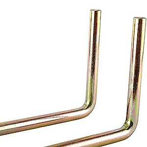 NovelBee 2pcs E-Track J Hook Tie Down Anchors with X-Track J Hook Hanger,Heavy Duty Shovel Tool Hanger Hook for Cargo Storage Shelf