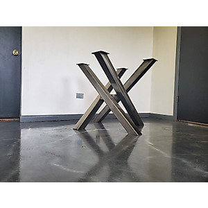 Criss Cross Metal Table Base - Any Size and Color