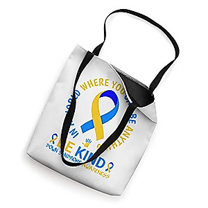 World Down Syndrome Day 2023 Be Kind Down Syndrome Awareness Tote Bag