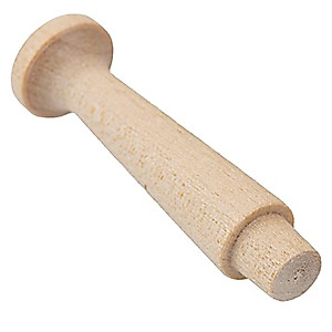 UNIQANTIQ HARDWARE SUPPLY Birch Mini Shaker Pegs | 1-3/4" x 7/16" | Pack of 20 | Wood Pegs for Hanging | Coat Rack Pegs | UA-68-BWSP