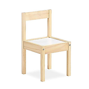 Baby Relax Hunter 3-Piece Kiddy Table & Chair, Natural/White Table Set