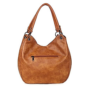 Movefad Women Hobo Shoulder Bag Tote Bag Large PU Leather Handbags Ladies Bucket Purse Crossbody Handbags