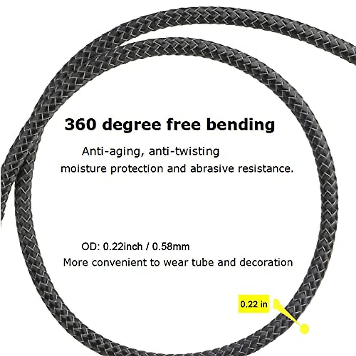 DisplayPort to DVI Cable 6ft 2 Pack, FEMORO DP Display Port to DVI D Adapter Cord Braided for Monitor Laptop Computer Desktop